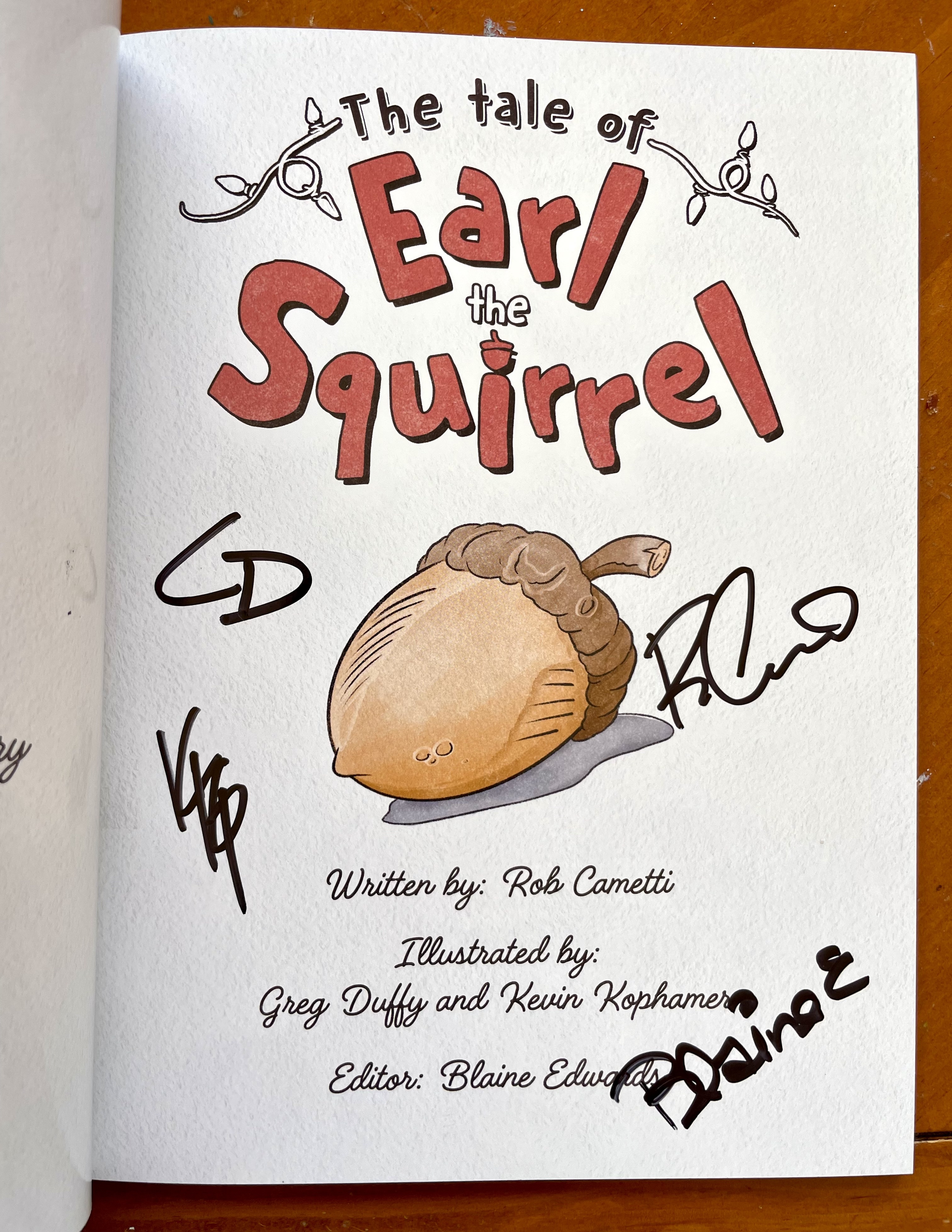 The Tale of Earl the Squirrel Book – Theme Park MoJu